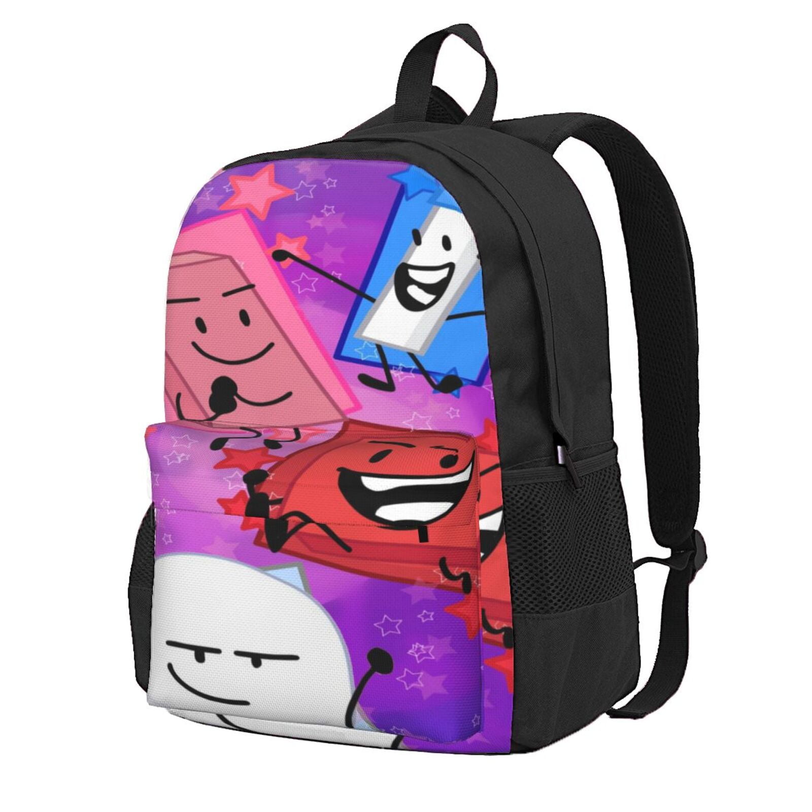 Game Bfdi Battle For Dream Island Backpack With Front Pocket School Bag ...