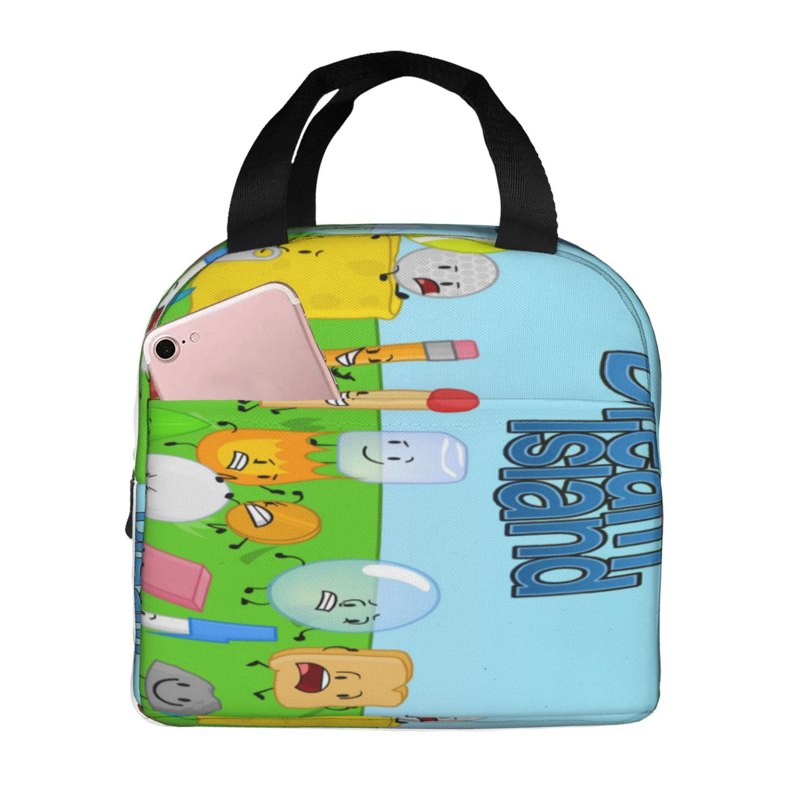 Game Bfdi Battle For Dream Island Lunch Bag Cartoon Insulated Portable ...