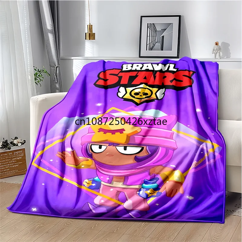 Game Brawl Game Stars Vintage Blanket,Lightweight Warm Sofa Bed Office ...