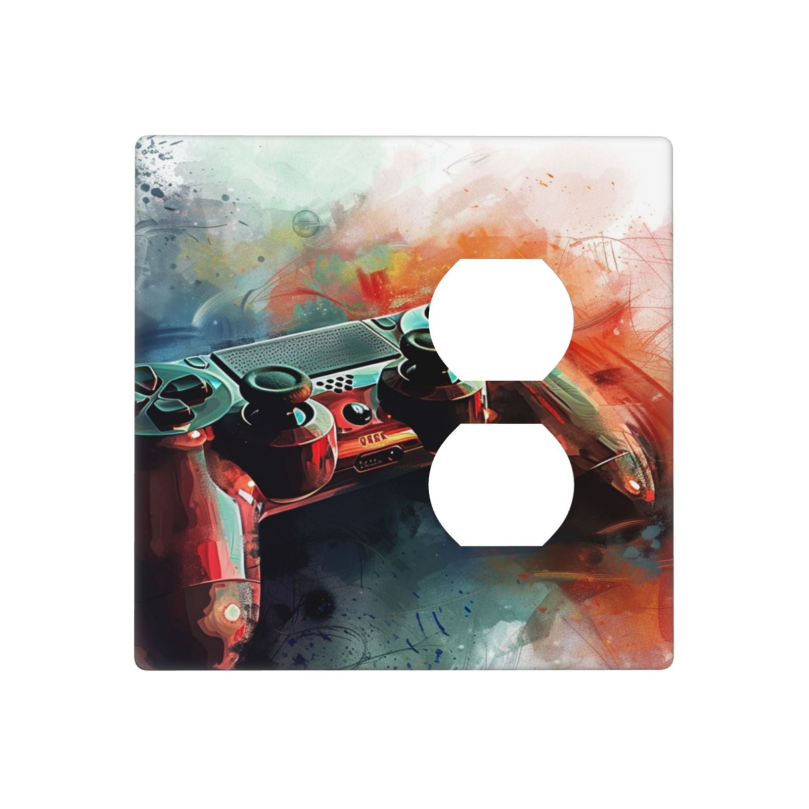 Game Capture Switch Cover Decorative Wall Plate / 2-Gang 1-Duplex / Mid ...