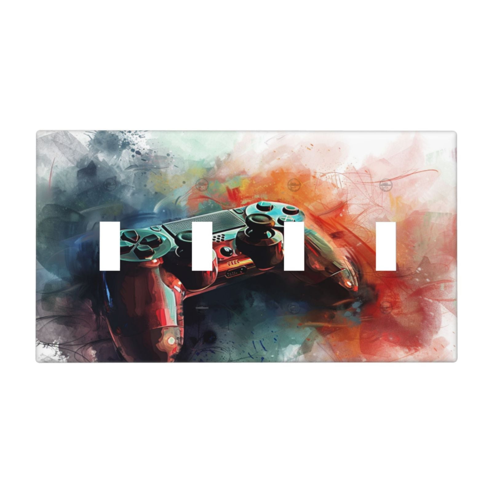 Game Capture Switch Cover Decorative Wall Plate / 4-Gang 4-Toggle ...