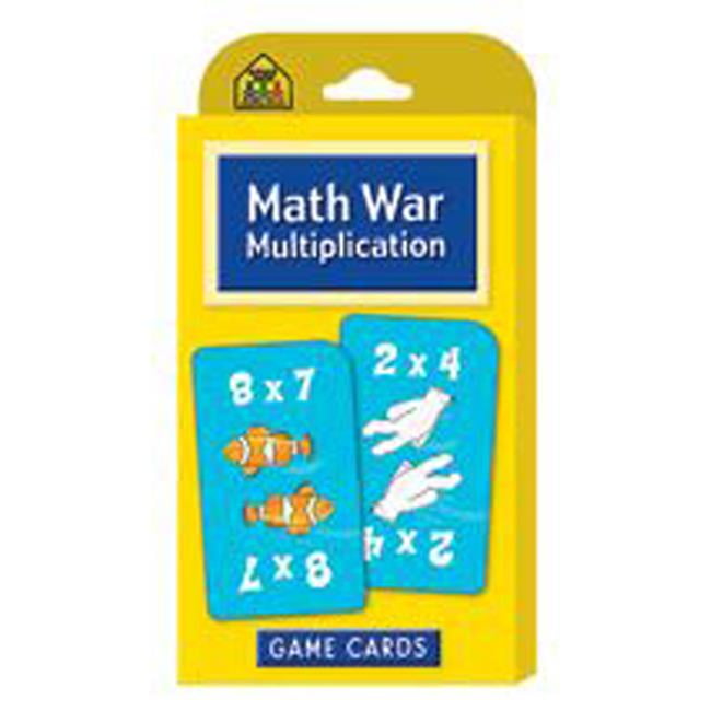School Zone Math War Multiplication Game Cards - Walmart Business Supplies