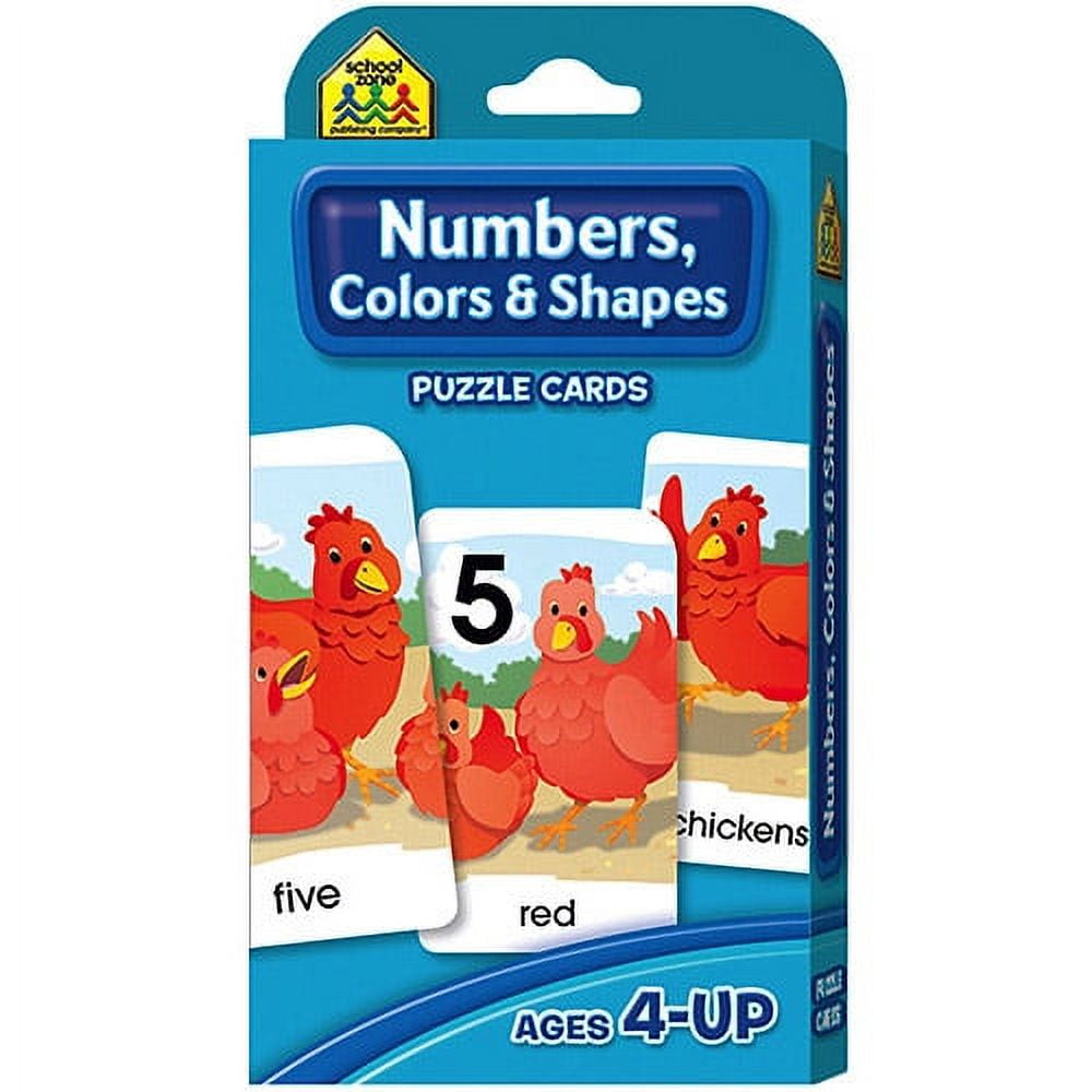 Game Cards Numbers, Colors and Shapes - Walmart.com