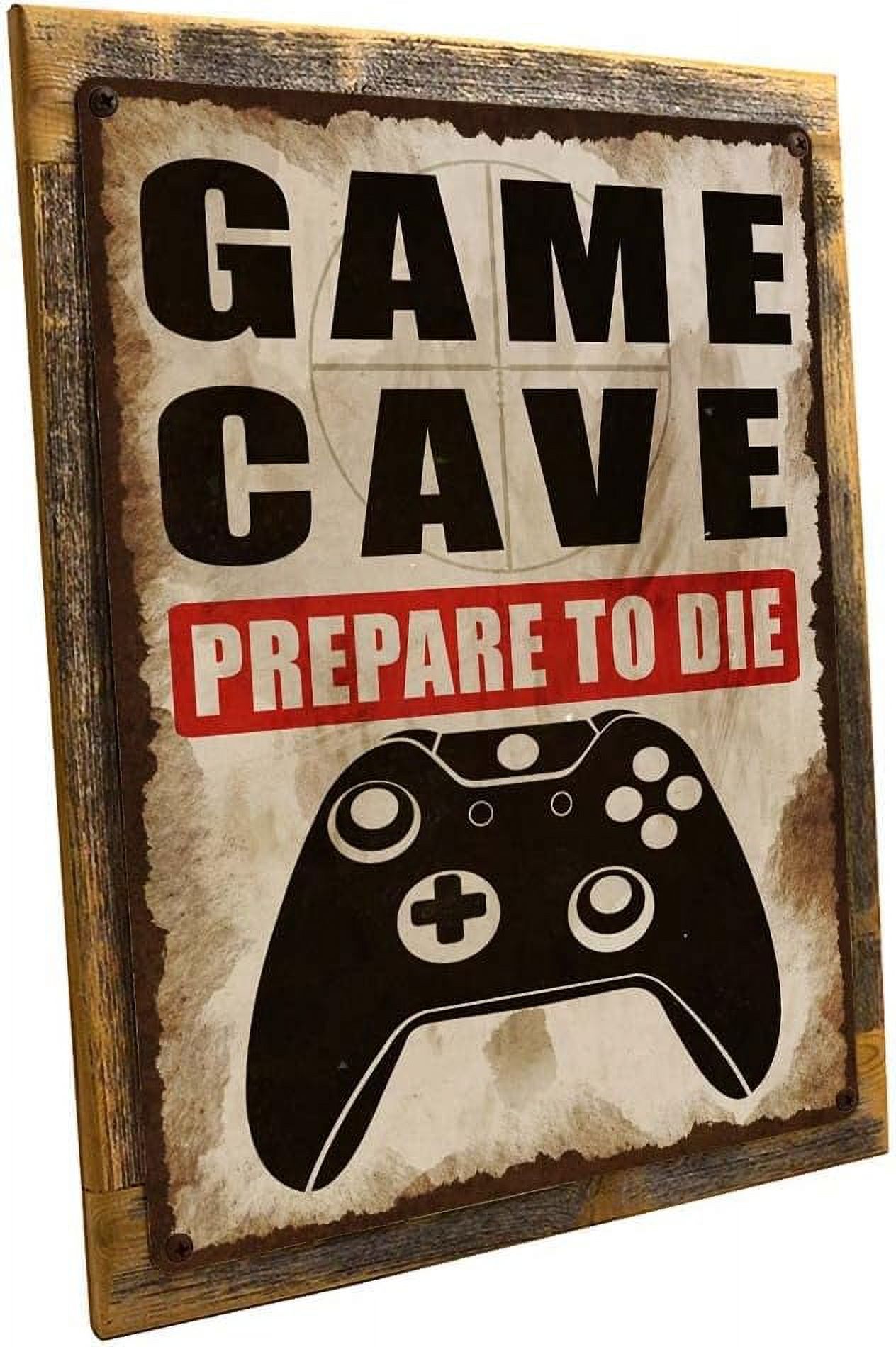 Game Cave Metal Sign, Game Room, Man Cave, Kid's Room on Reclaimed ...