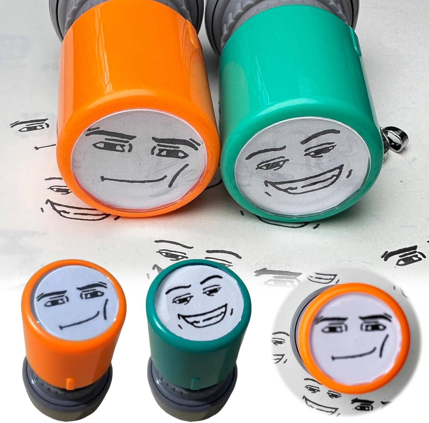 Game Characters Funny Expressions Stamp Set, Teacher Grading ...