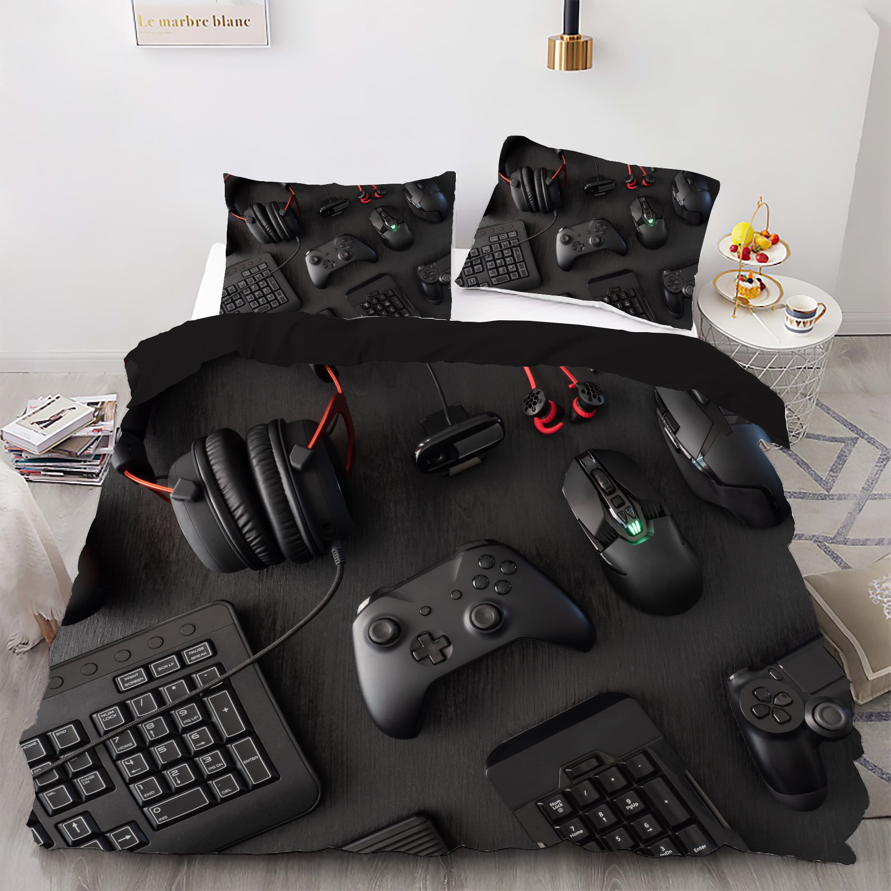 Game Comforter Cover Sets Bed in A Bag for Boys Teen Kids,Honeycomb ...