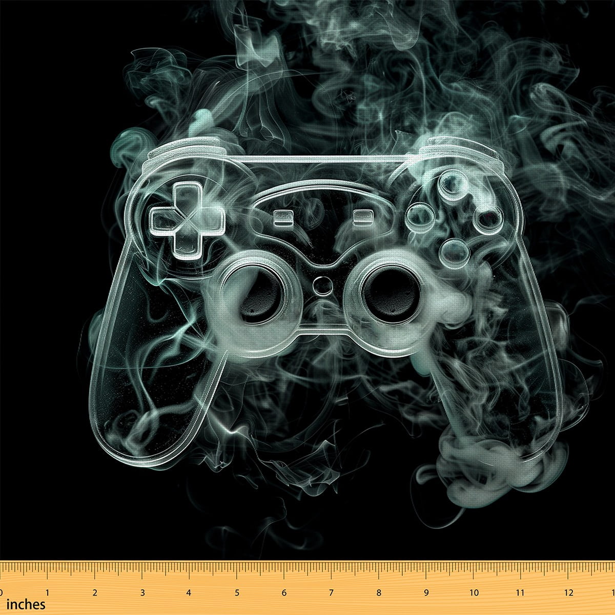 Game Console Fabric By The Yard, 3D Gaming Controller Gamer Upholstery ...