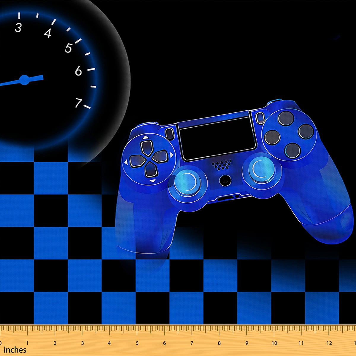 Game Console Fabric By The Yard,Clocks Gamepad Gaming Waterproof ...