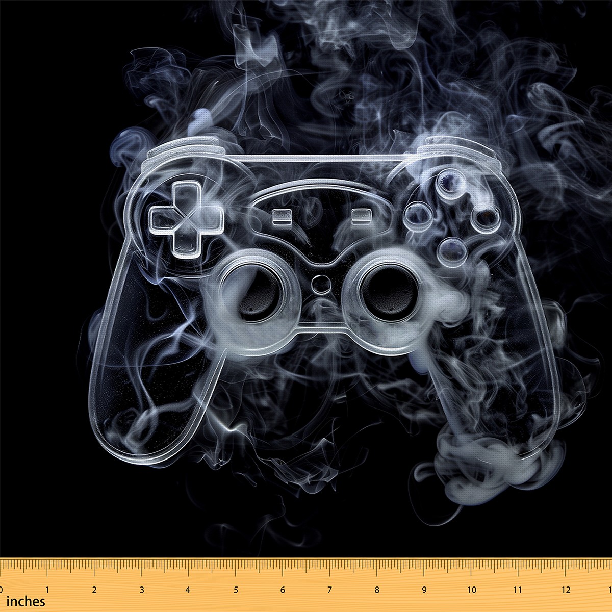 Game Console Fabric By The Yard, Gamepad 3D Gaming Gamer Upholstery ...