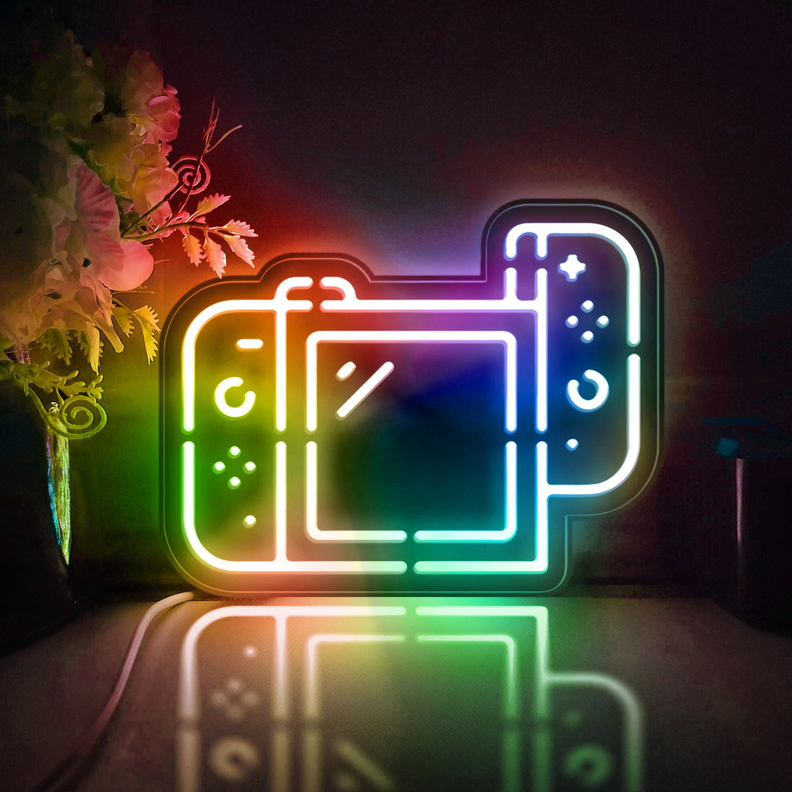 Game Console Led Light Box, Dimmable Neon-Like Light Signs USB Power ...