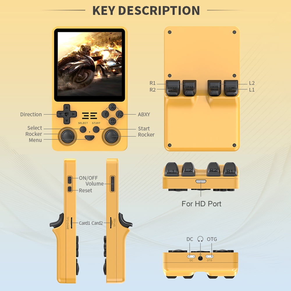 Game Console,Open Source Wifi Model Battery Dual With 4''display Screen ...