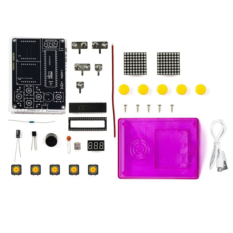 Game Console Production Kit DIY 51 Single-Chip Game Kit Classic Game Soldering Electronic ...
