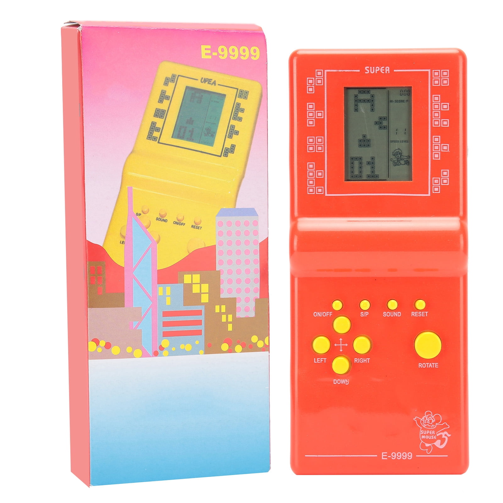 Game Console Red and Black Retro Mini Children School Handheld Gaming ...
