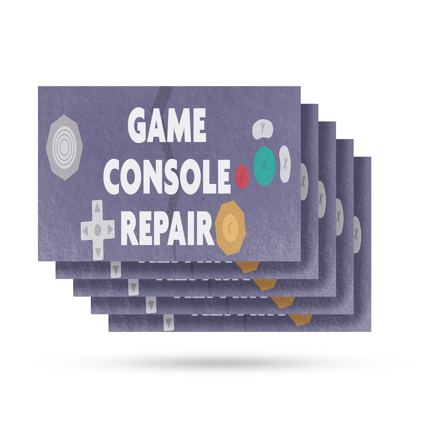 Game Console Repair Vinyl Decal 5 Pack of 18 Inch x 24 Inch ...