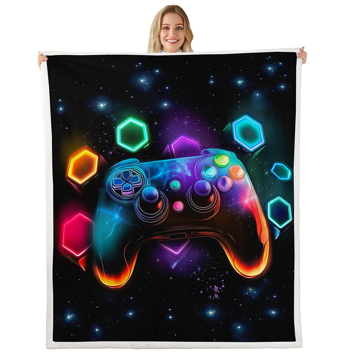 Game Consoles Throw Blanket 30"x40" Gamer Gifts,Gamer Blanket Space ...