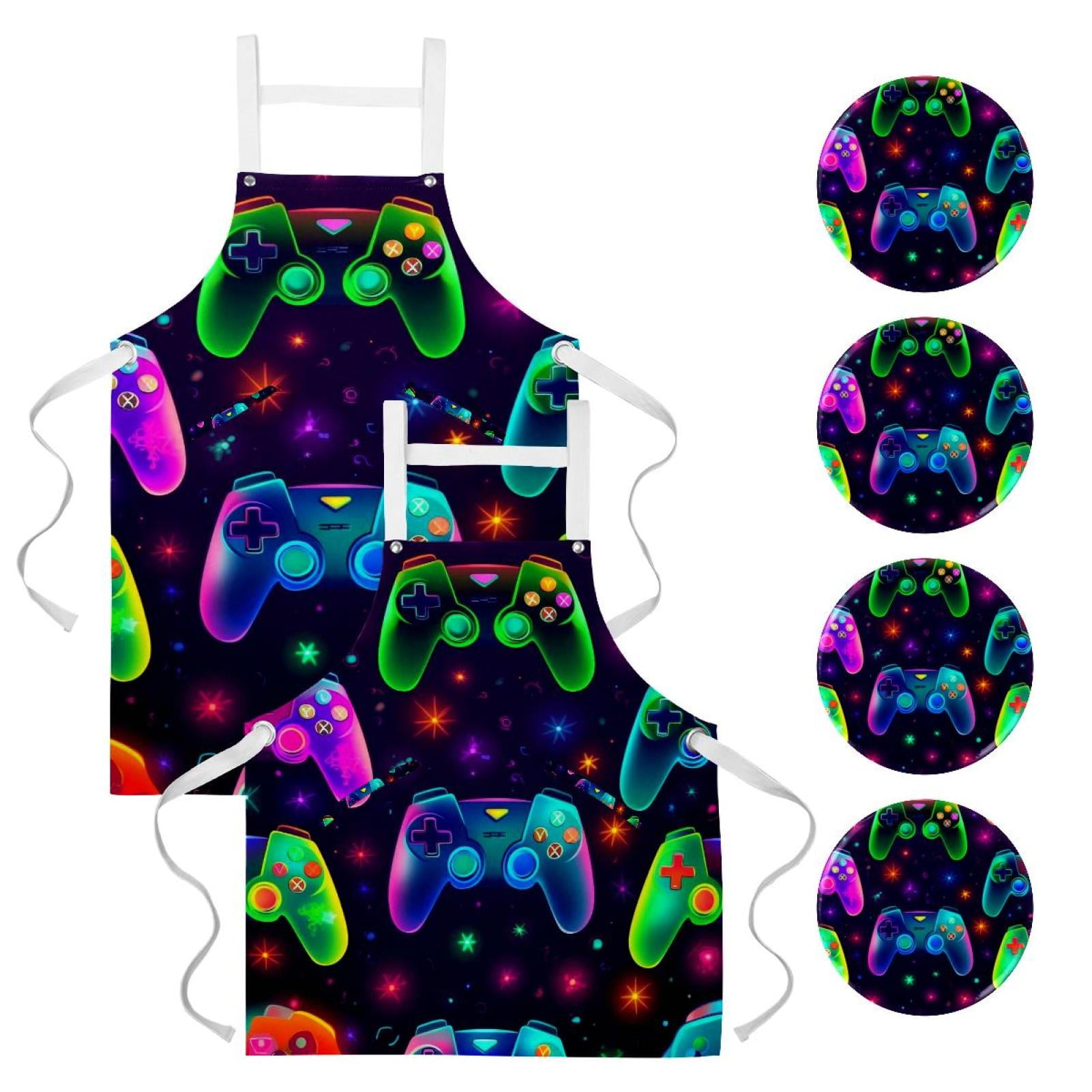 Game Controller 2 Pack Waterproof Button Kit with Pockets and Badge for ...