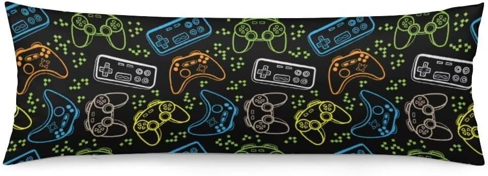 Game Controller Body Pillow Cover for Boys Gifts Gamer Gaming Printed ...