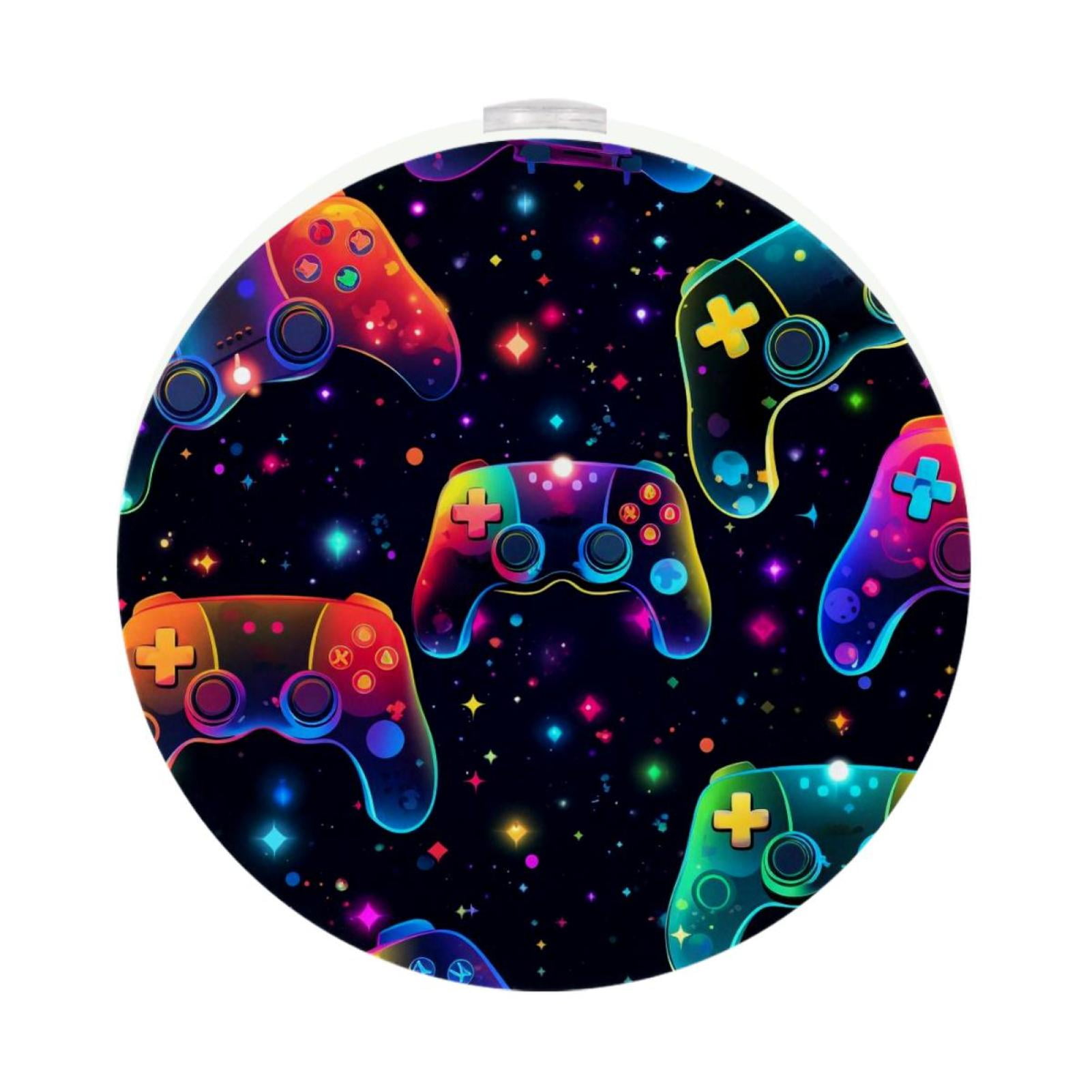 Game Controller Bright and Compact LED Round Night Light - Set of 2 ...