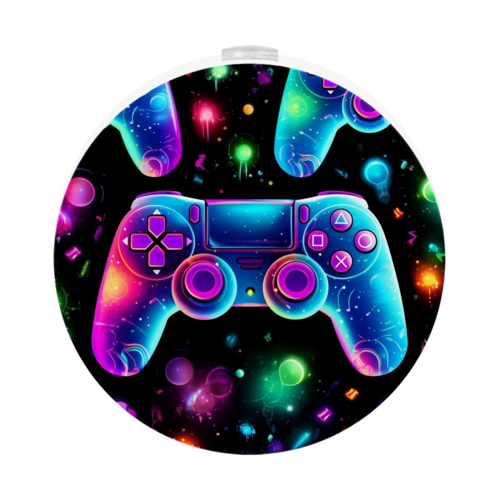 Game Controller Bright and Compact LED Round Night Light - Set of 2 ...