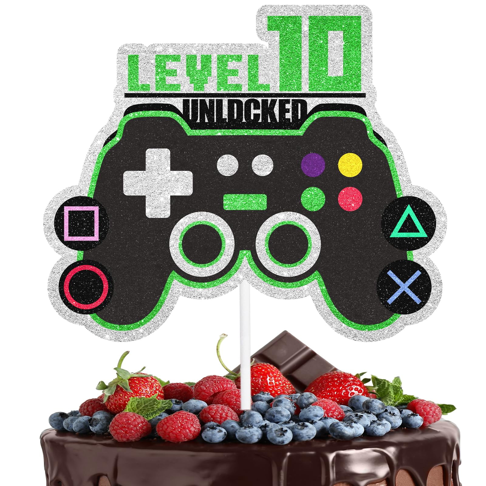 Game Controller CakeITSC Topper Video Game Theme Level Up Birthday ...
