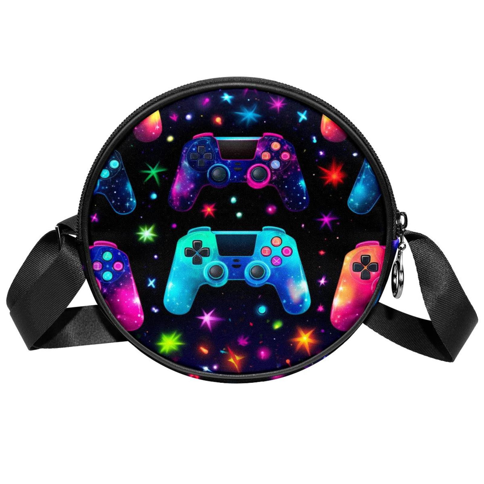 Game Controller Diagonal-Span Round Twill Sponge Jeanette Shoulder Bag ...