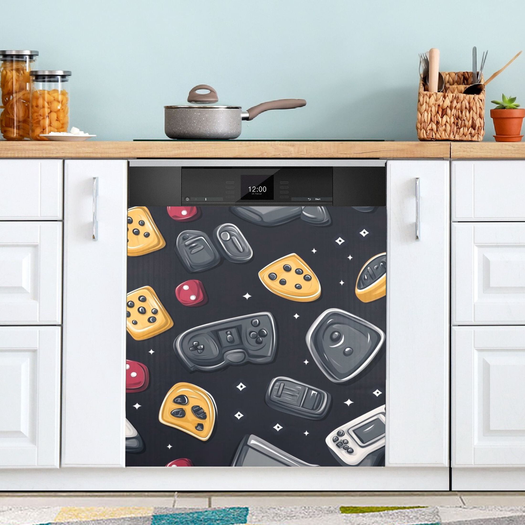 Game Controller Dishwasher Magnet Cover Reuseable Refrigerator Magnet ...