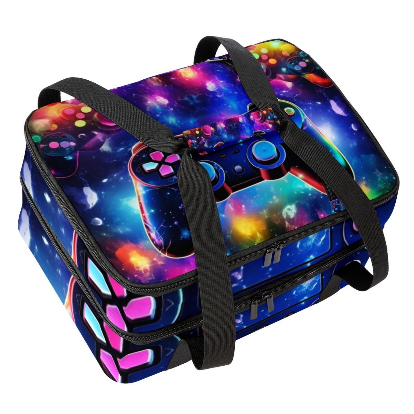 Game Controller Double Layer Insulated Lunch Bag with Two Compartments ...