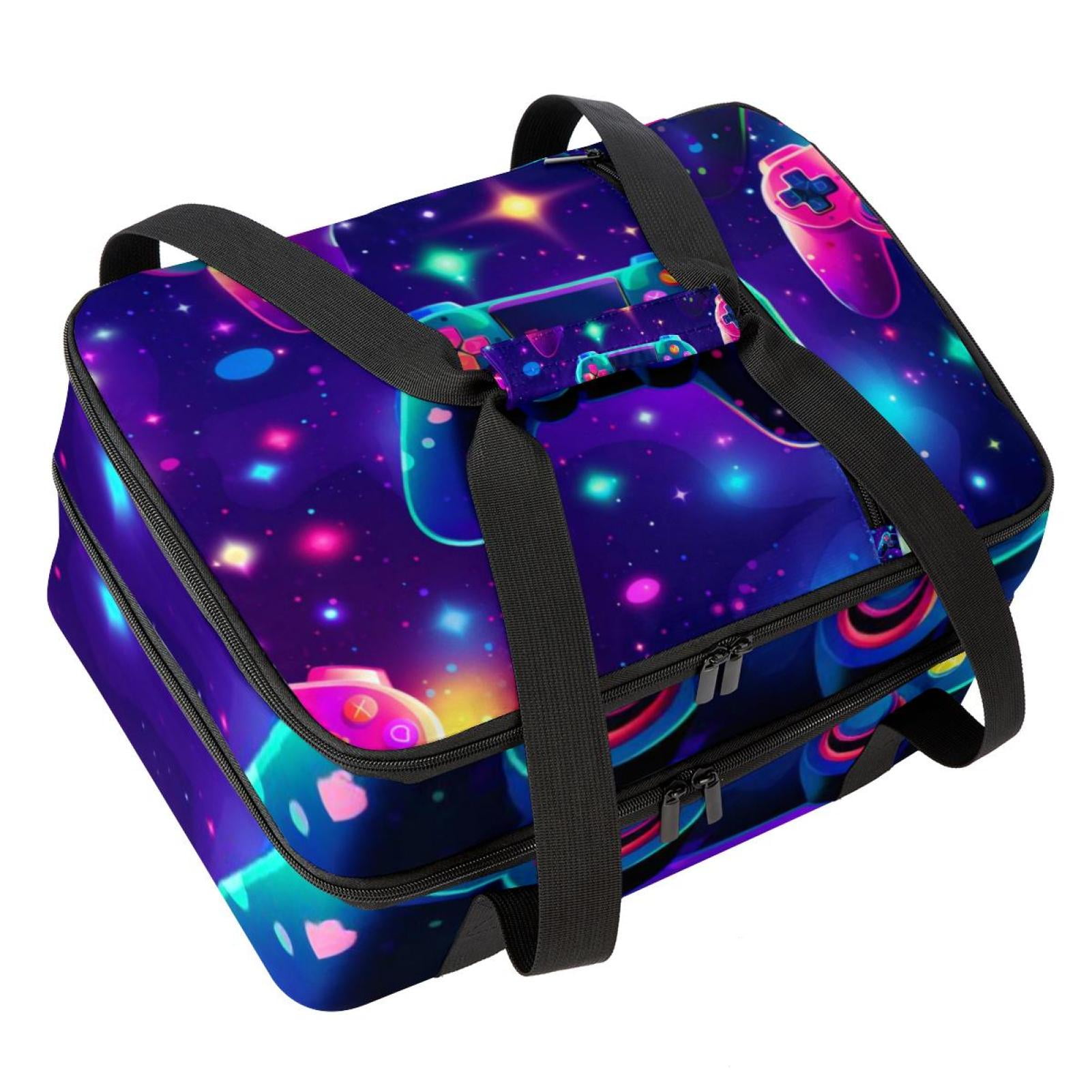 Game Controller Double Layered Insulated Lunch Bag with Two ...