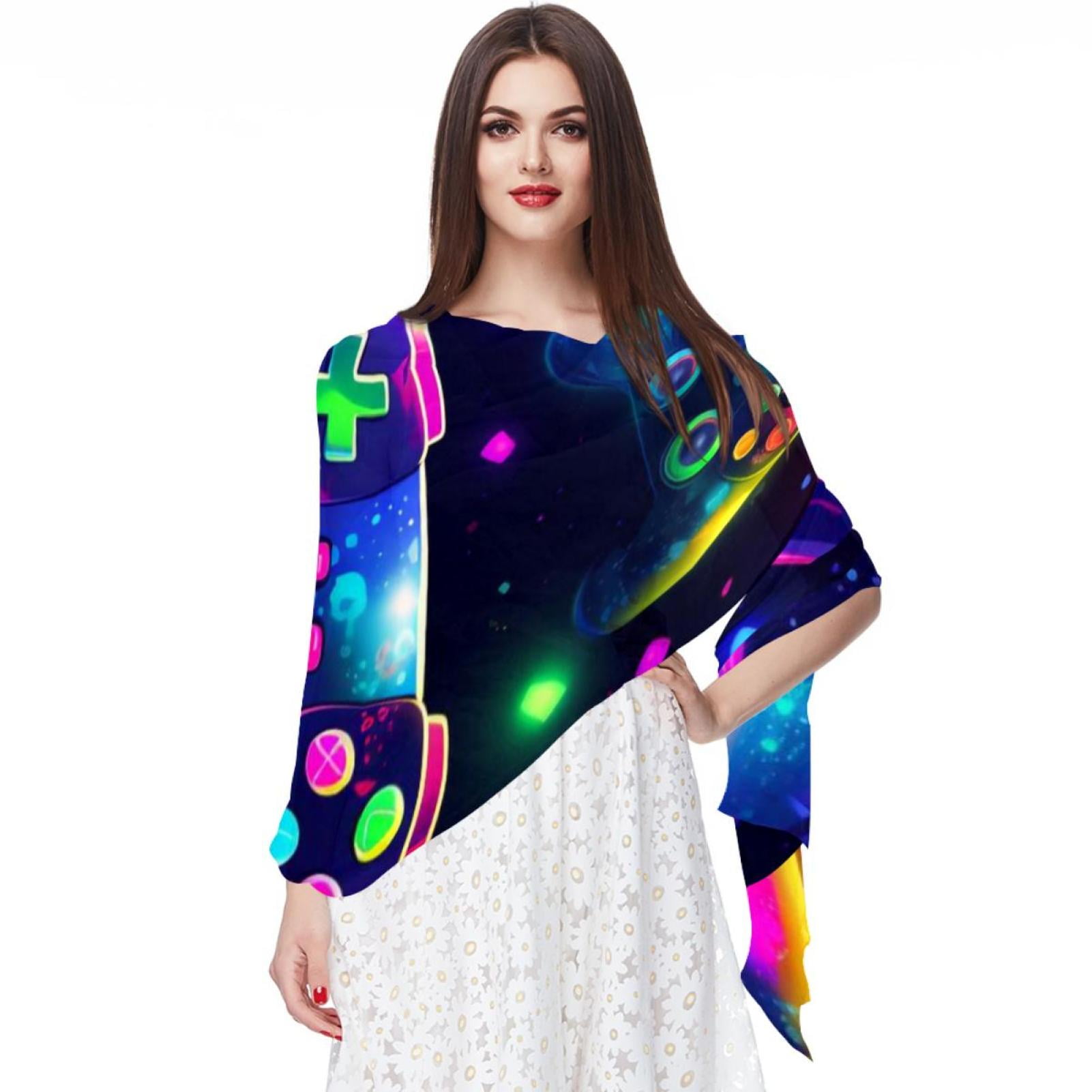 Game Controller Elegant Silk Scarf - Translucent Chiffon Yarn ...