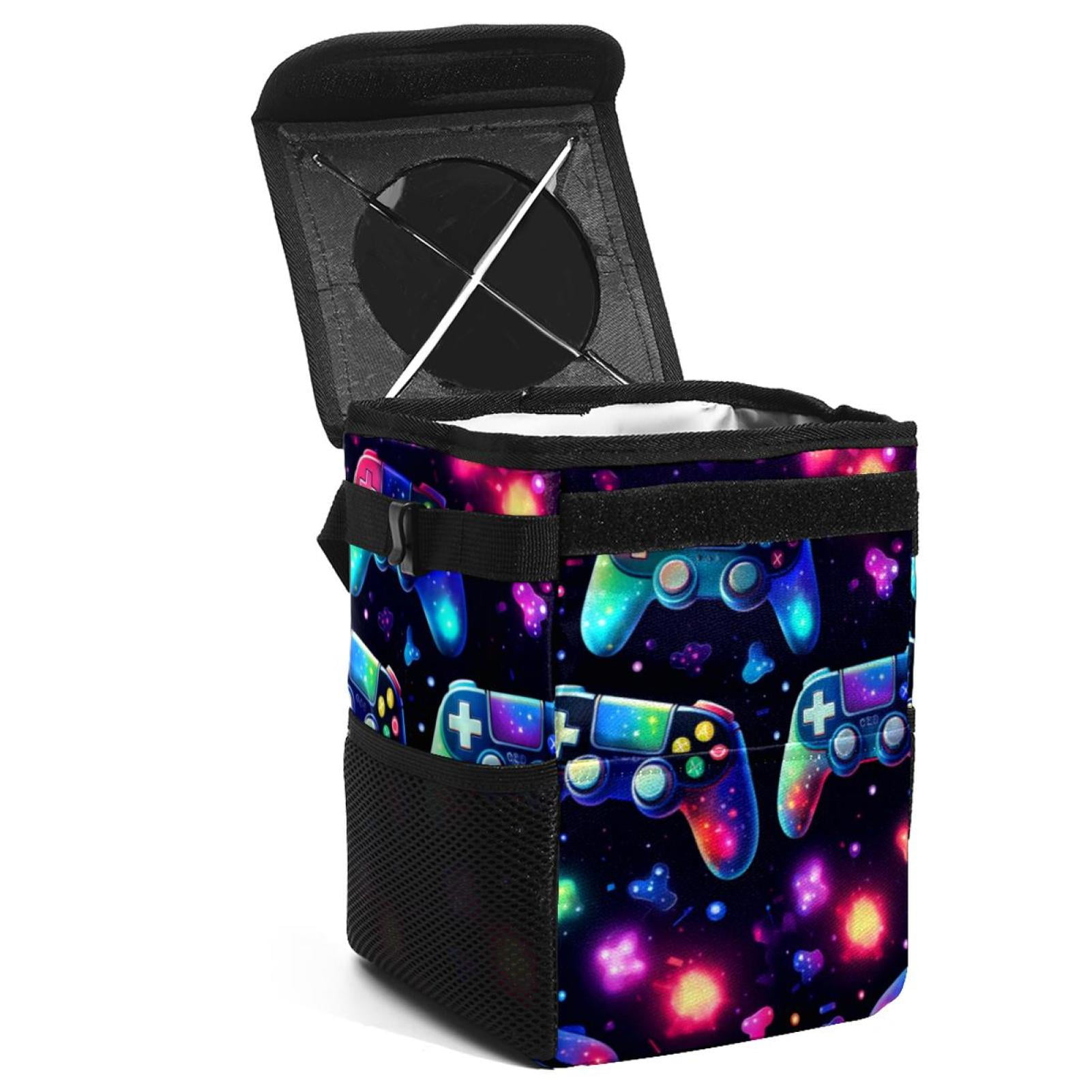 Game Controller Foldable Car Trash Can Mini Trash Can with Lid Leak ...