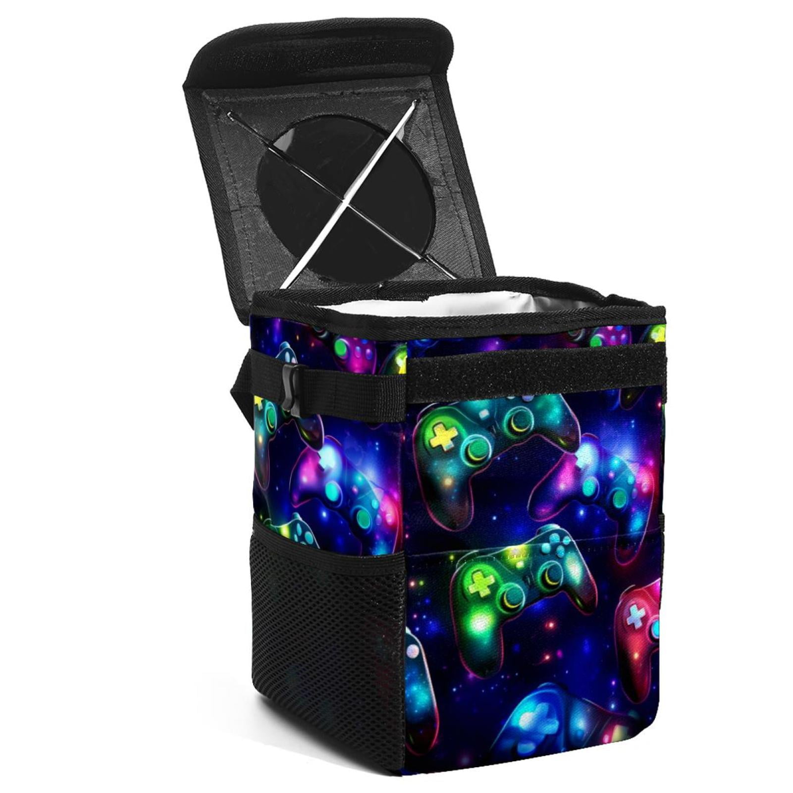 Game Controller Foldable Car Trash Can with Lid, Leak-proof Mini ...