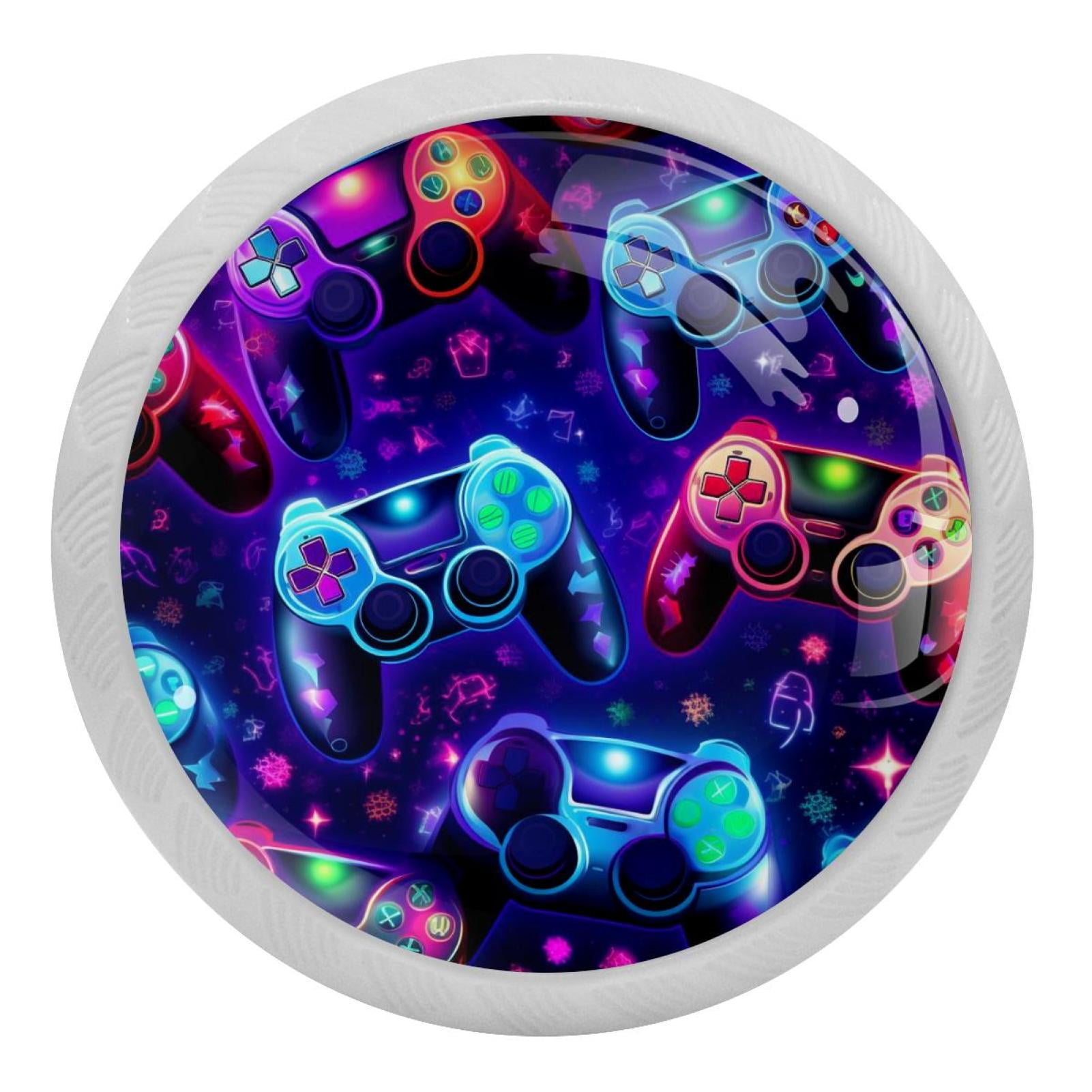Game Controller Glow-in-the-Dark Cabinet Knobs: Fluorescent Drawer ...