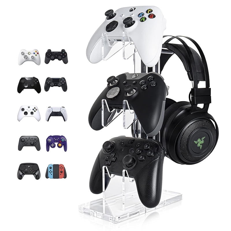 Game Controller Holder 3 Tiers - Universal Dual Controller Stand ...