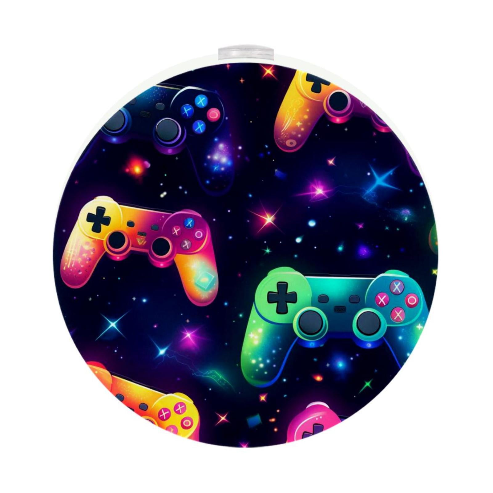 Game Controller LED Round Night Light - 2 Pack, Plug-in Motion Sensor ...