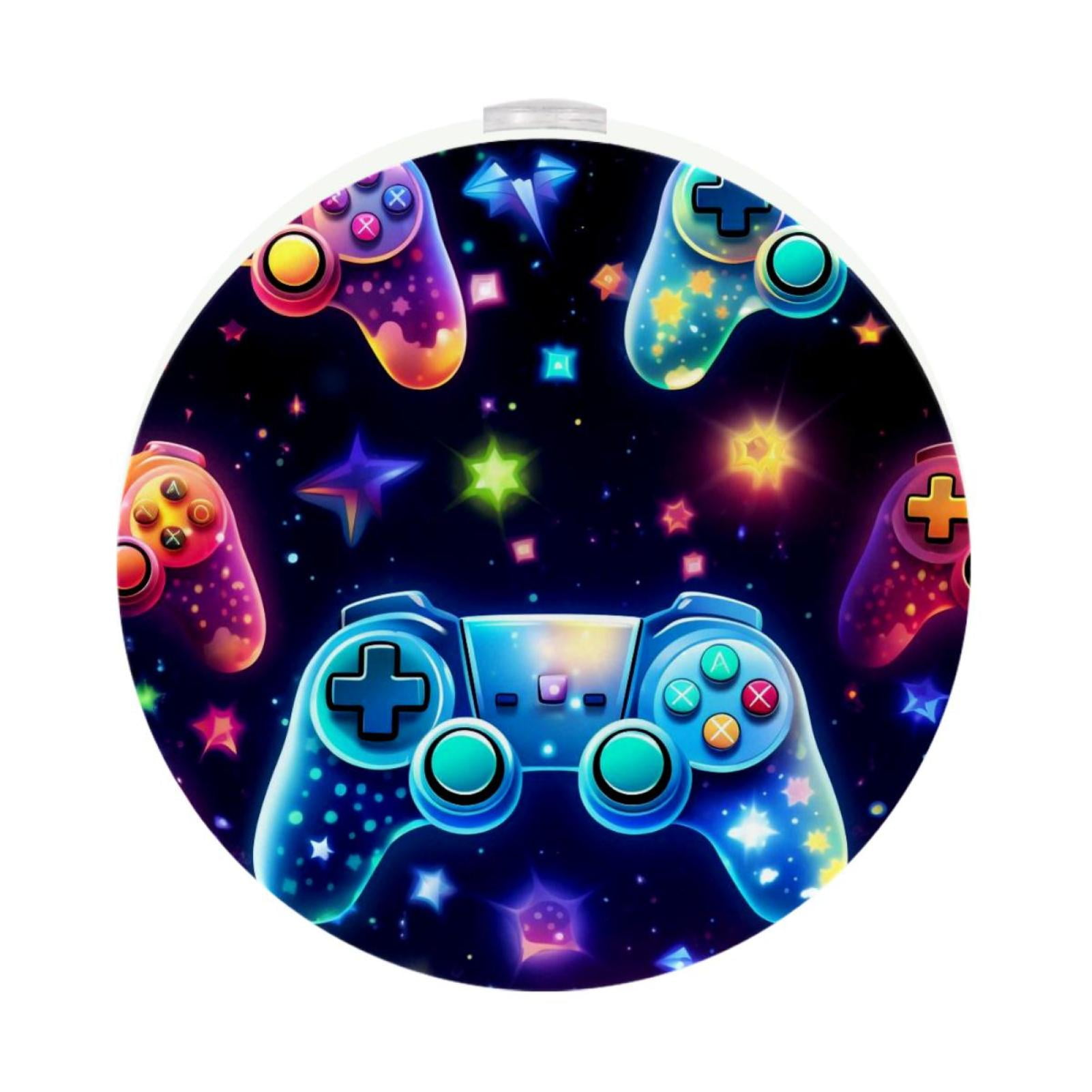 Game Controller LED Round Night Light - 2 Pack, Plug-in Motion Sensor ...