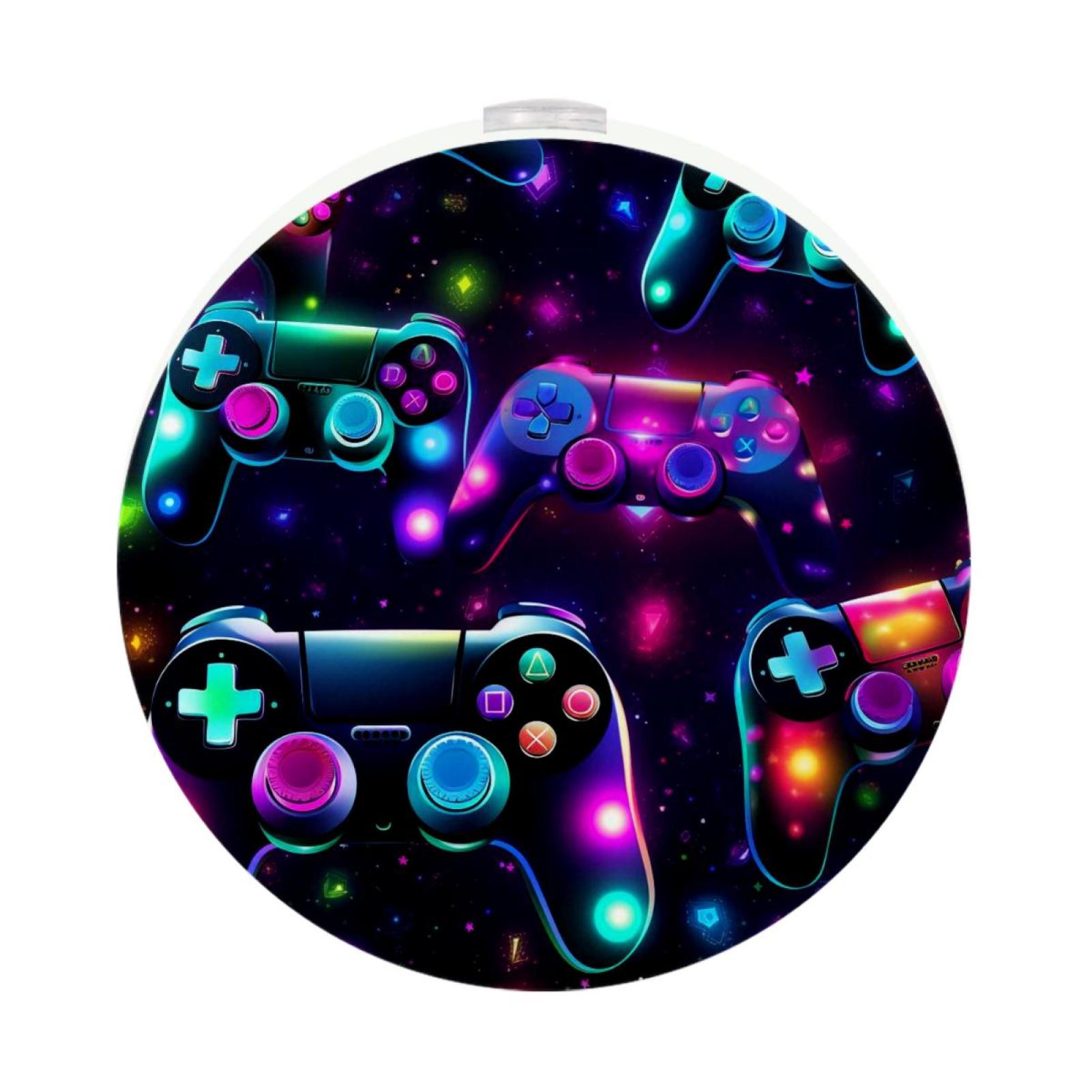 Game Controller LED Round Night Light-2PCS: Compact and Energy ...
