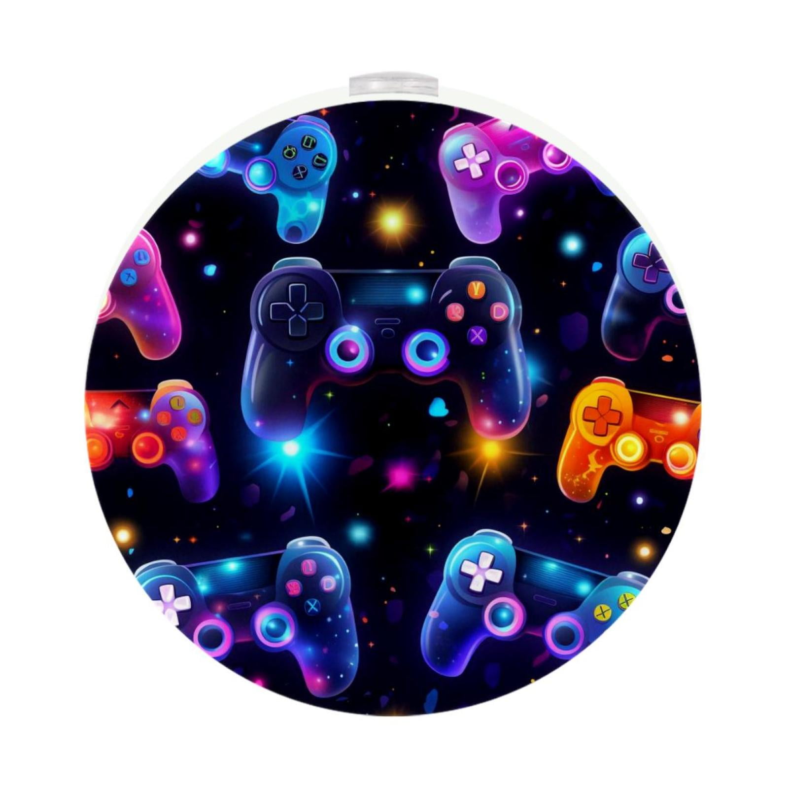 Game Controller LED Round Night Light-2PCS: Compact and Energy ...