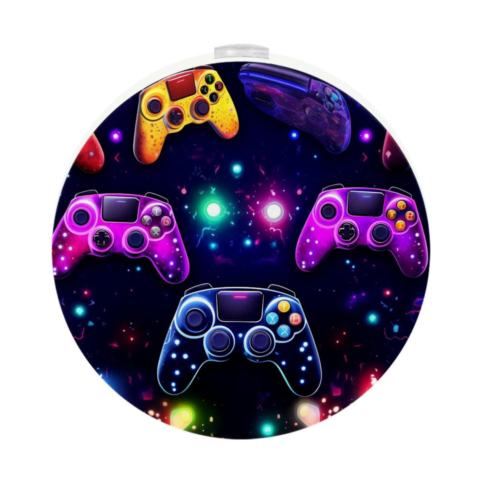 Game Controller LED Round Night Light - 2PCS, Dimmable Plug-in ...