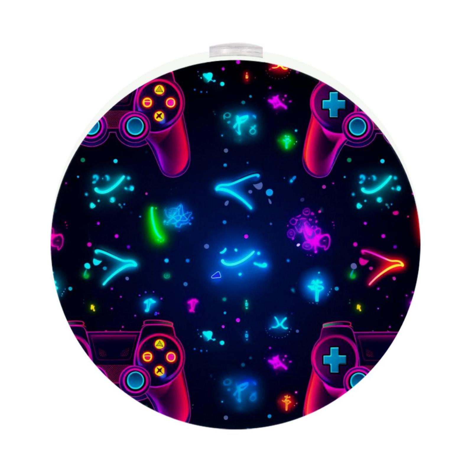 Game Controller LED Round Night Light-2PCS, Energy Efficient Plug-in ...
