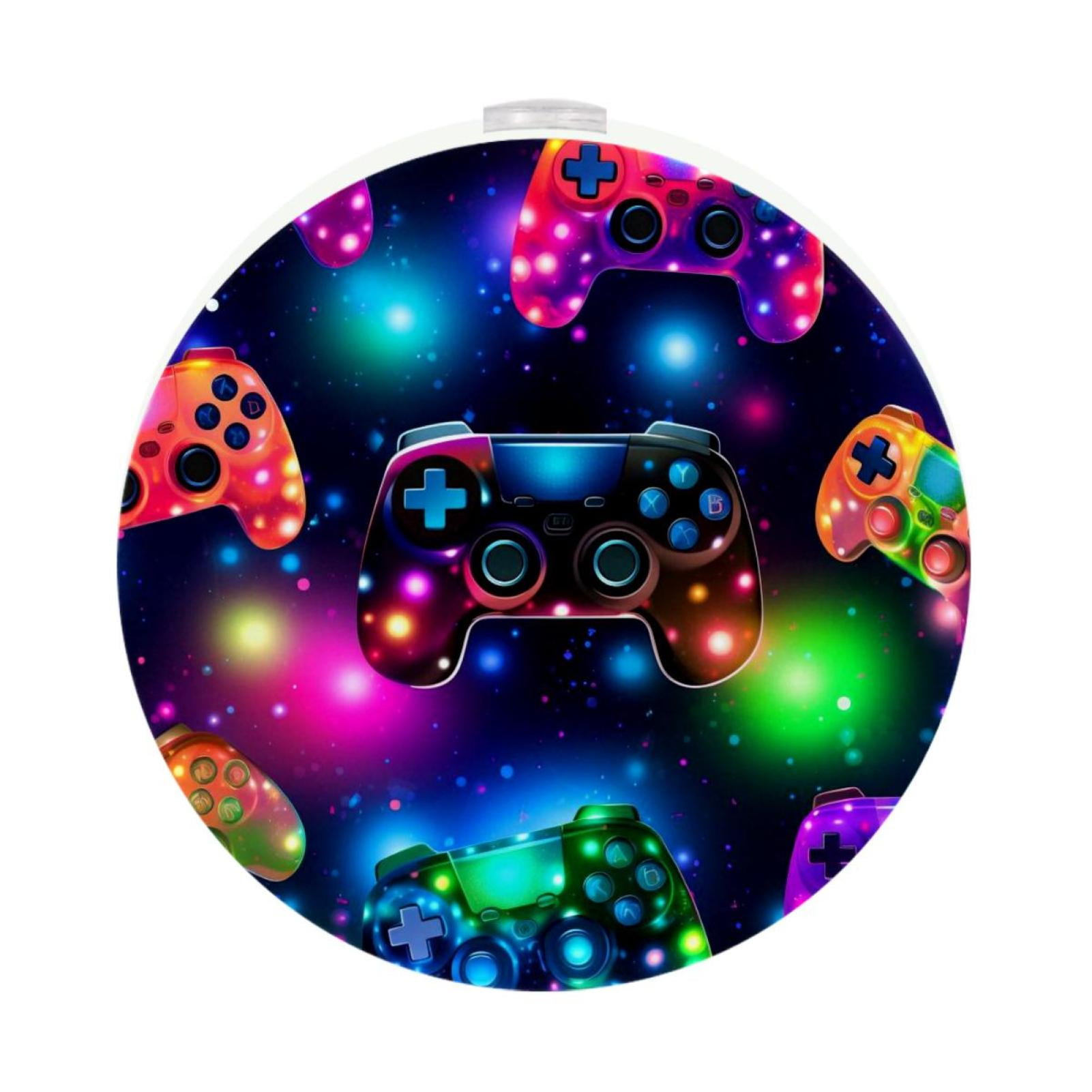 Game Controller LED Round Night Light-2PCS, Energy Efficient Plug-in ...