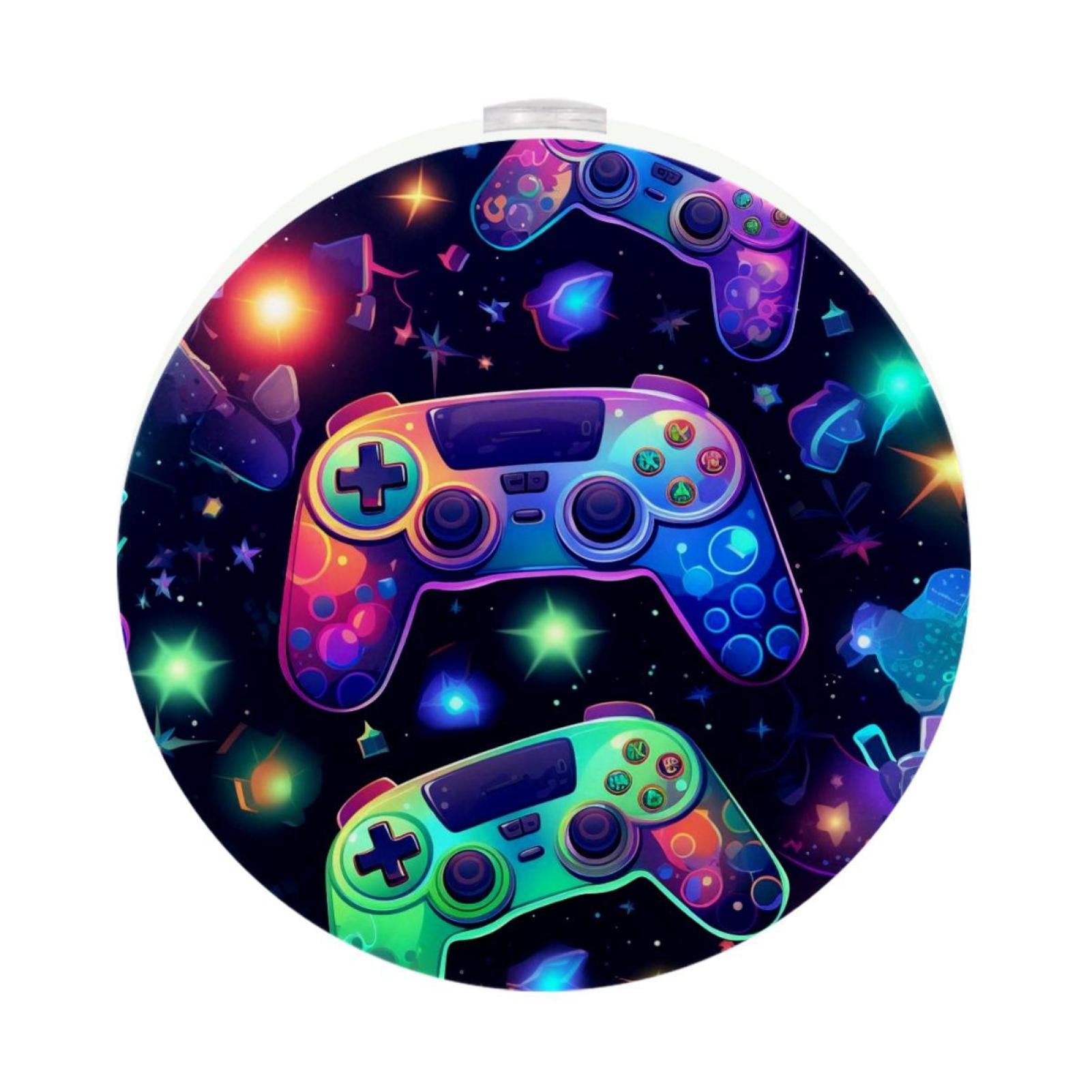 Game Controller LED Round Night Light 2PCS - Motion Sensor Activated ...