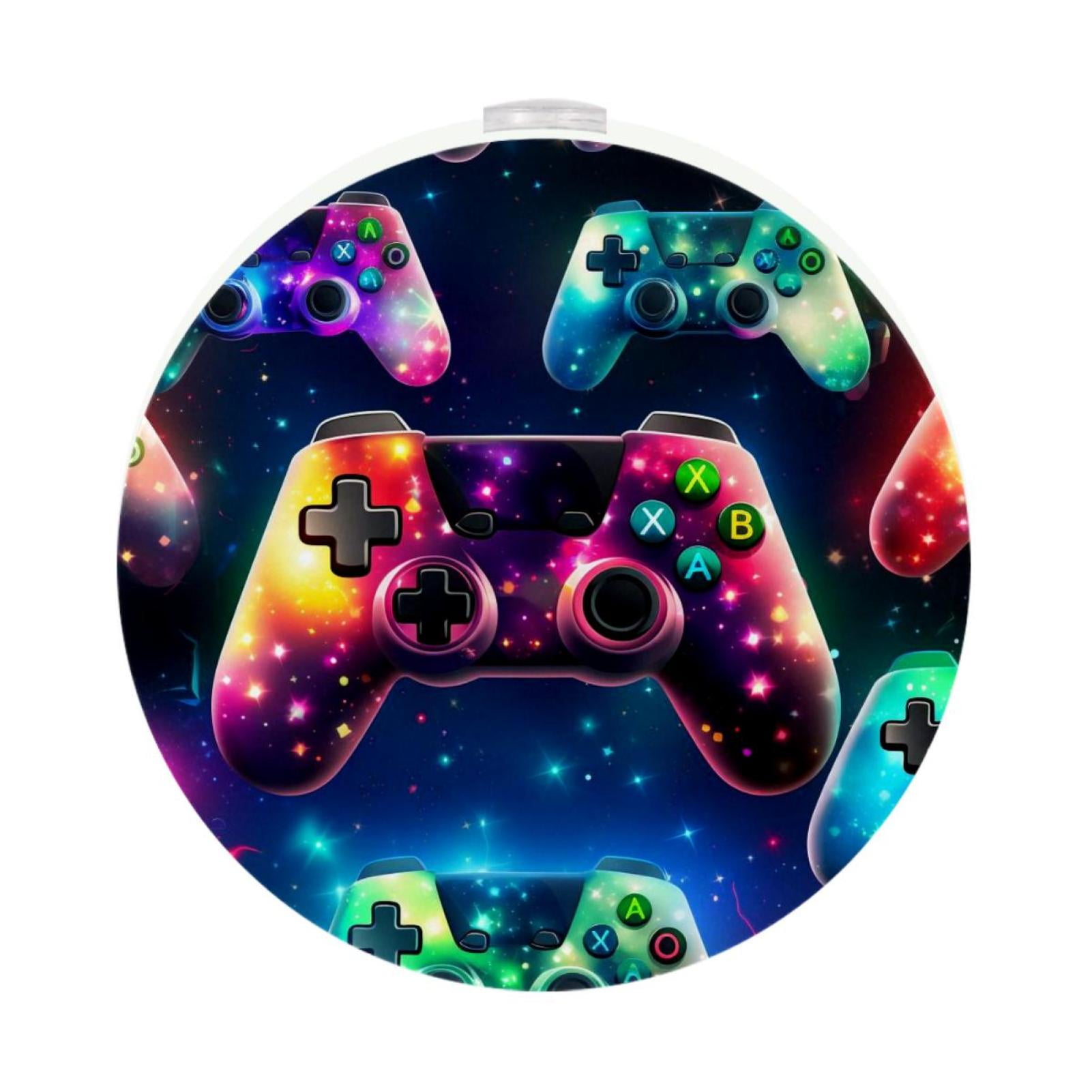 Game Controller LED Round Night Light-2PCS for Nursery and Bedroom ...