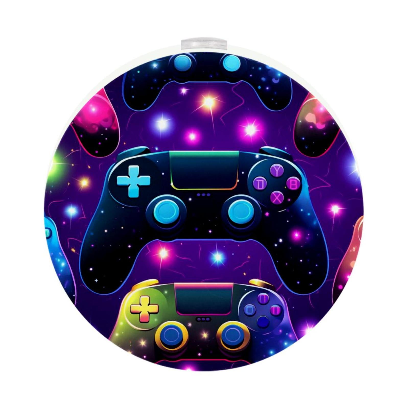 Game Controller LED Round Night Light-2PCS, Plug-in Dusk-to-Dawn Auto ...