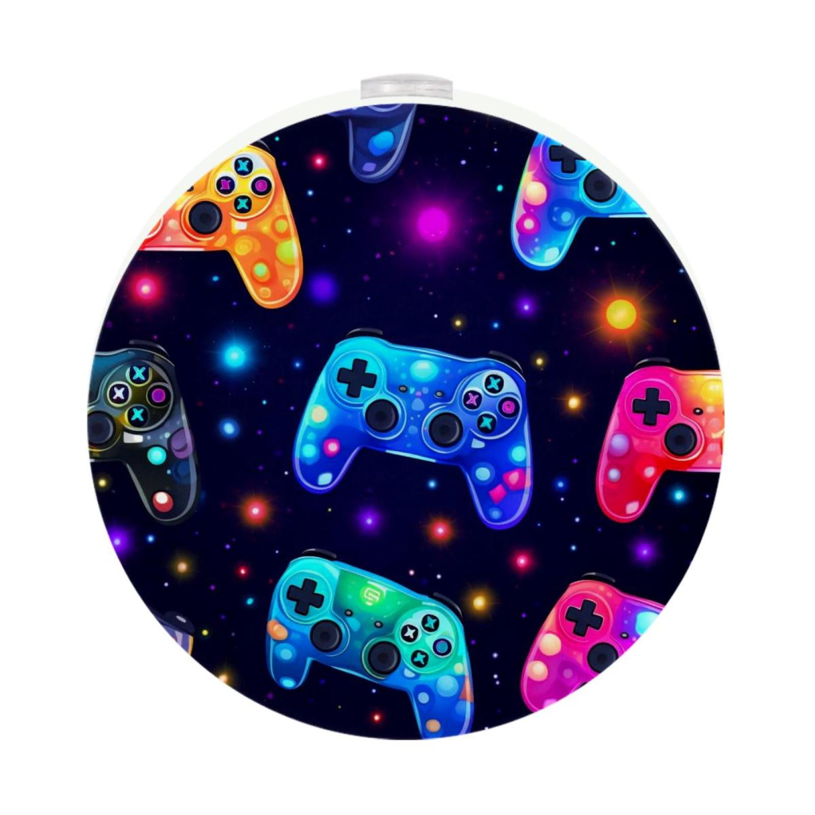 Game Controller LED Round Night Light - 2PCS, Plug-in Dusk-to-Dawn ...