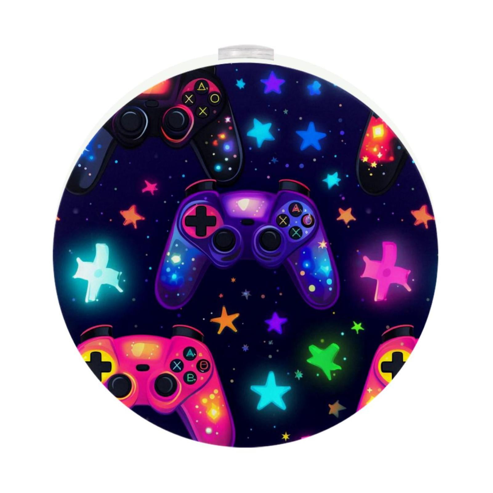 Game Controller LED Round Night Light - 2PCS, Plug-in Dusk-to-Dawn ...