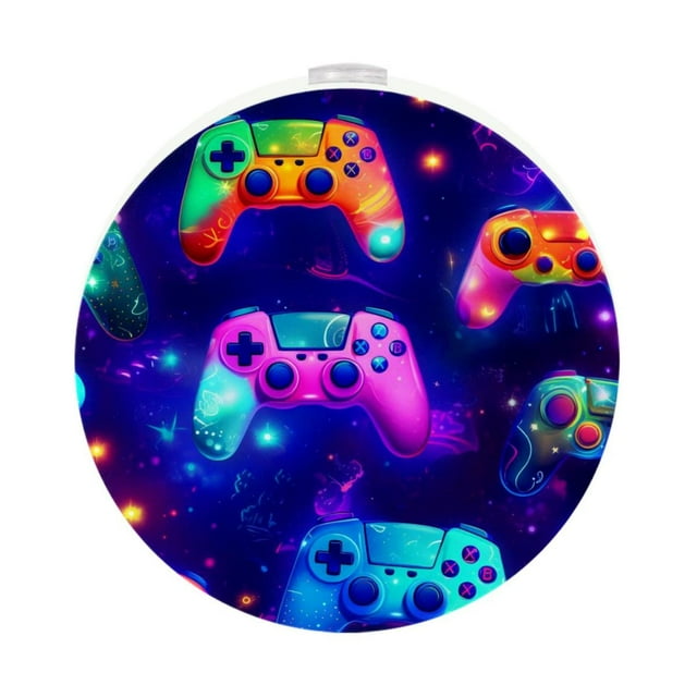 Game Controller LED Round Night Light-2PCS Ultra Bright Candle Battery ...