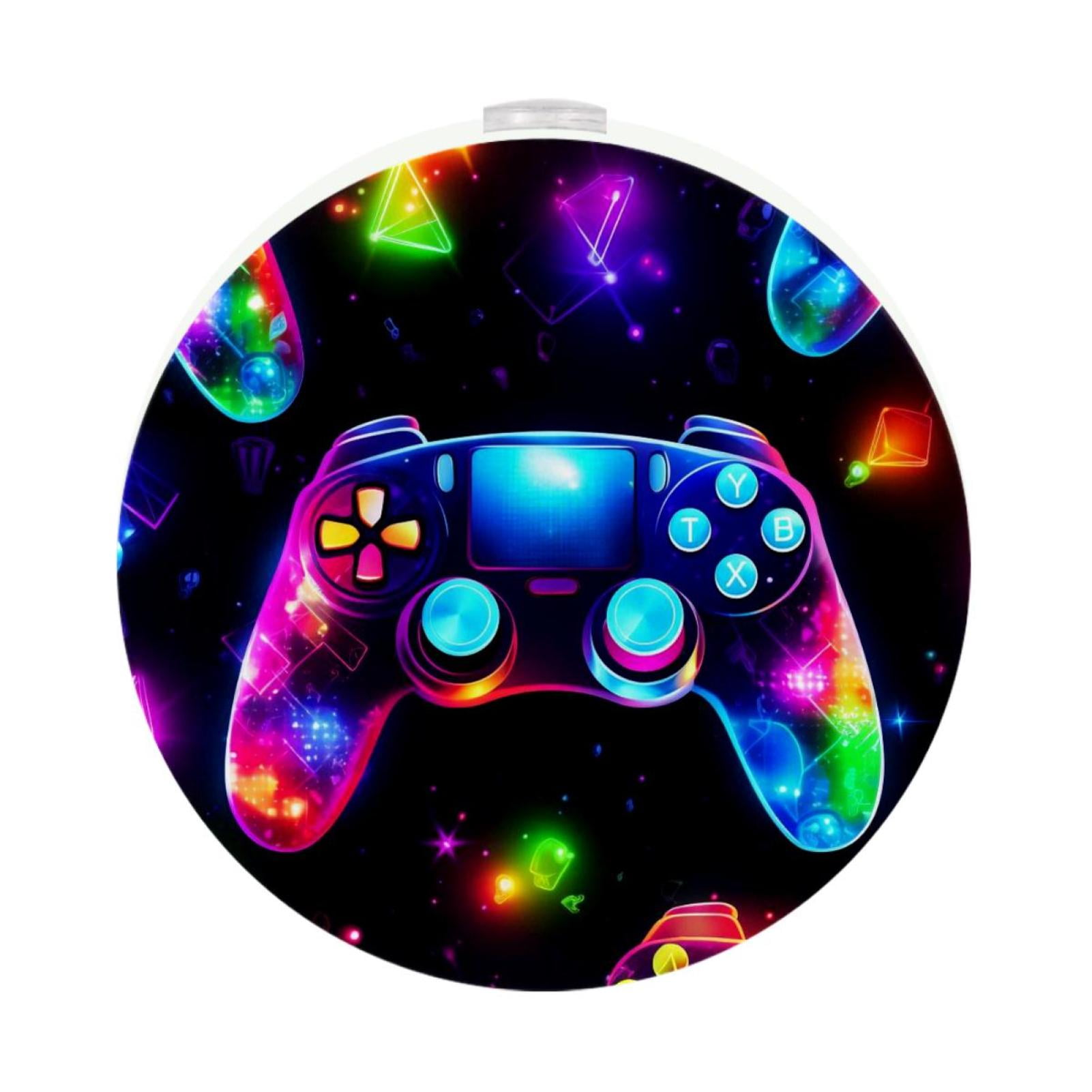 Game Controller LED Round Night Light-2PCS Ultra Bright Candle Battery ...