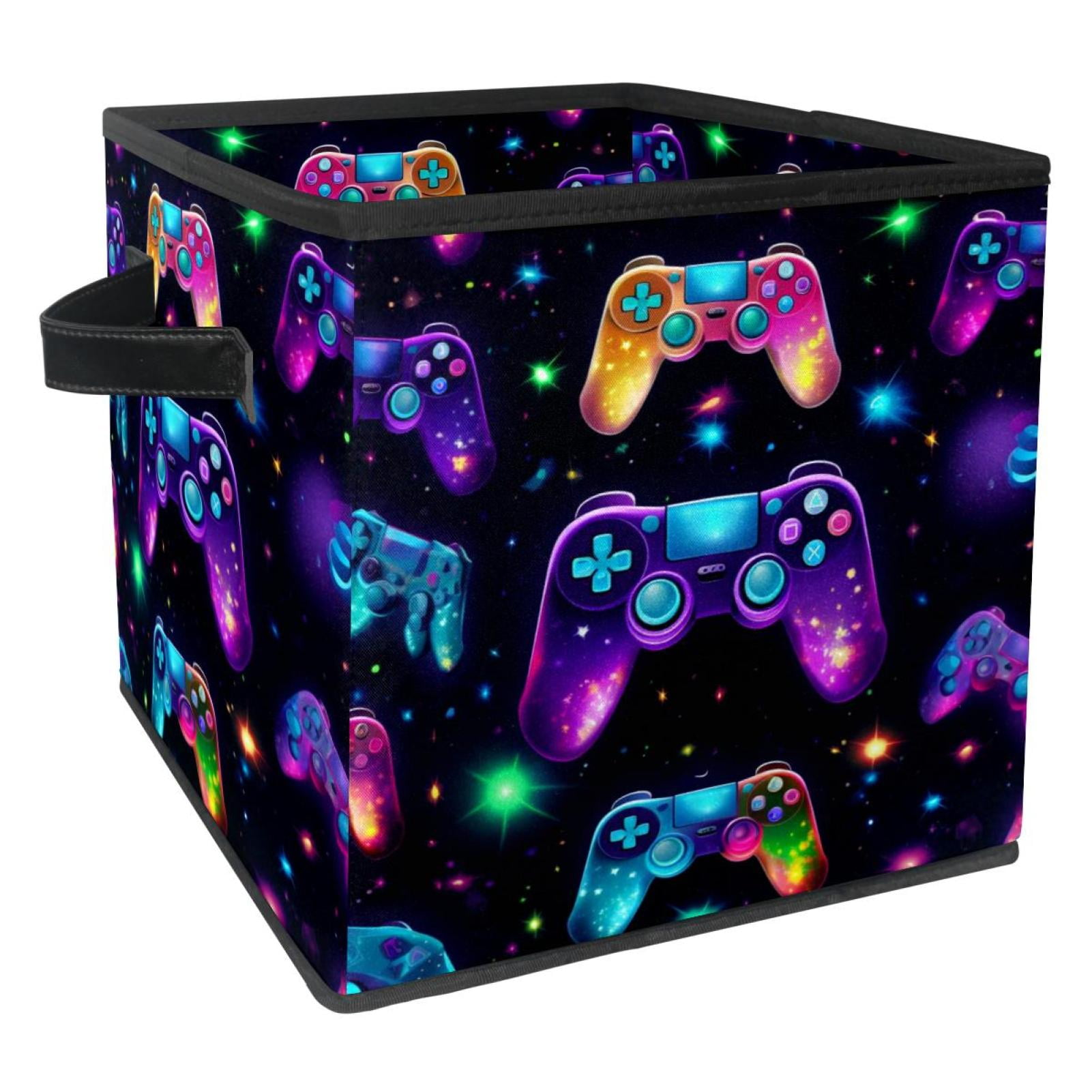 Game Controller Large Capacity Foldable Storage Basket Organizer Bins ...