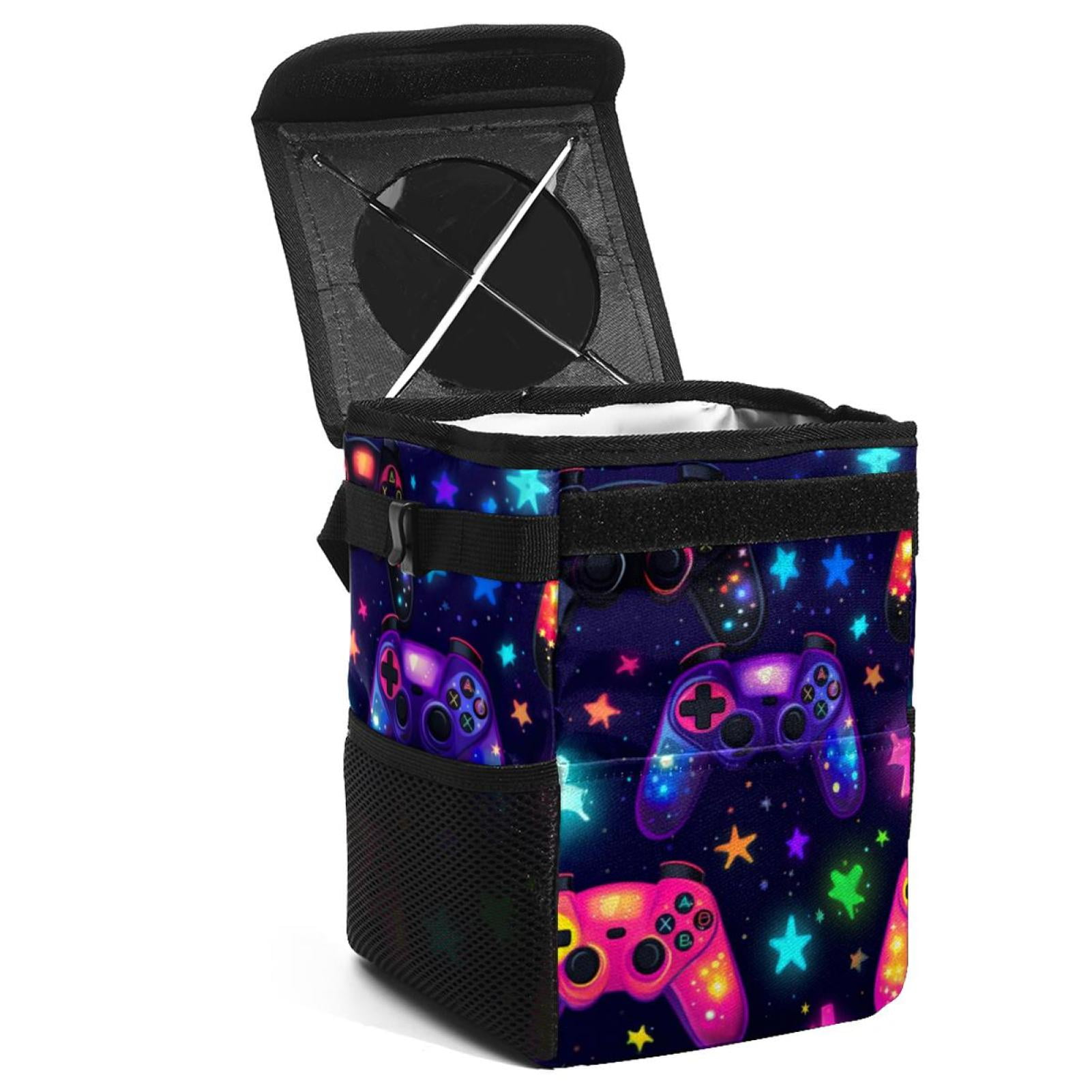 Game Controller Leak-Proof Foldable Car Garbage Can with Lid and ...