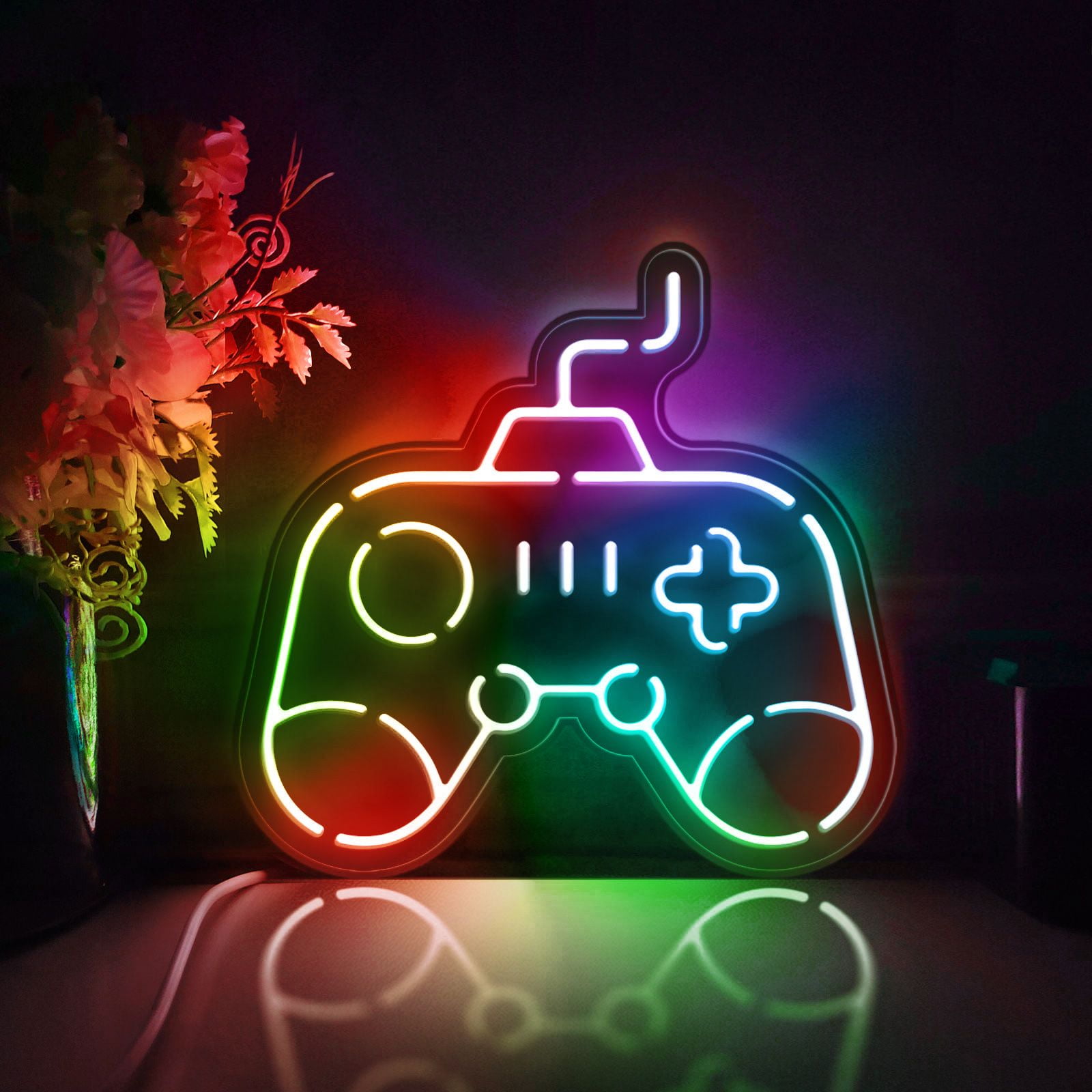 Game Controller Led Light Box, Dimmable Neon-Like Light Signs USB Power ...